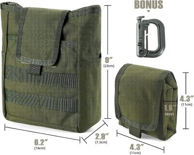 Cina Molle Dump Pouch, Tactical Slingshot Ammo Pouch Foldable Mag Dump Pouch Magazine Utility Roll Up Wiast Bag Drawstring in vendita