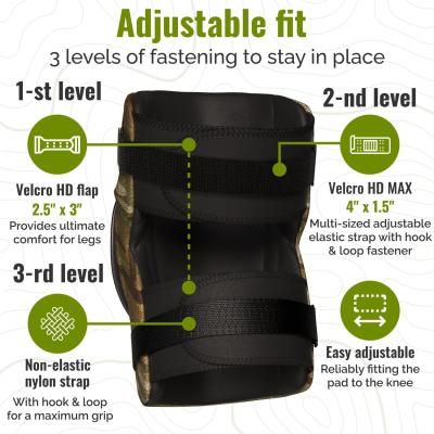 Cina Outdoor Kneepad Riding Protector Tactics Tactical Style Multi-Level Protection Knee Pads, Large Size, Multicam in vendita
