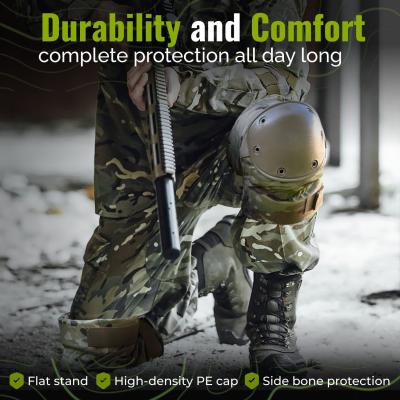 Cina Outdoor Kneepad Riding Protector Tactics Tactical Style Multi-Level Protection Knee Pads, Large Size, Multicam in vendita