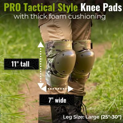 Cina Outdoor Kneepad Riding Protector Tactics Tactical Style Multi-Level Protection Knee Pads, Large Size, Multicam in vendita