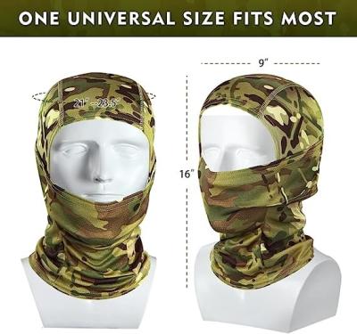 Cina Outdoor Camouflage Tactical Mask Scarf Military Camo Face Mask Bandana Balaclava Hood Headwear Men Women Tactical in vendita