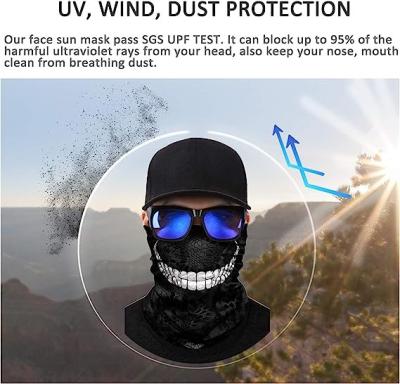 Cina Neck Gaiter Face Mask Scarf Reusable Bandanas Tube UV Protection Headwear Balaclava Outdoor Sport for Men and Women in vendita