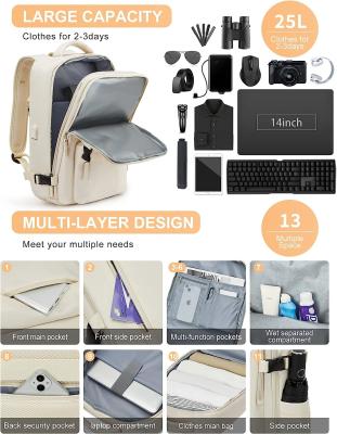 Cina Carry on Travel Laptop Backpack Women Men, Flight Approved,Backpack, Hiking Outdoor Sports Rucksack Casual Daypack in vendita