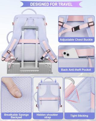 Cina Travel Backpack Flight Airline Approved, Personal Item Bag For Women, Laptop Backpack, Waterproof Sports Casua in vendita