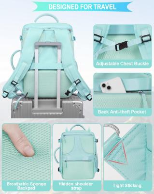 Cina Travel Backpack Flight Airline Approved, Personal Item Bag For Women, Laptop Backpack, Waterproof Sports Casua in vendita