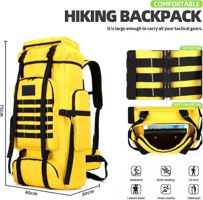 Cina Military Tactical Backpack 70L Hiking Backpacks Men Women Molle Army Assault Pack Tactical Bag Rucksack in vendita