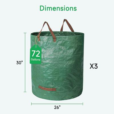 Cina 72 Gallons Garden Bag - Reuseable Heavy Duty Gardening Bags, Lawn Pool Garden Leaf Waste Bag in vendita