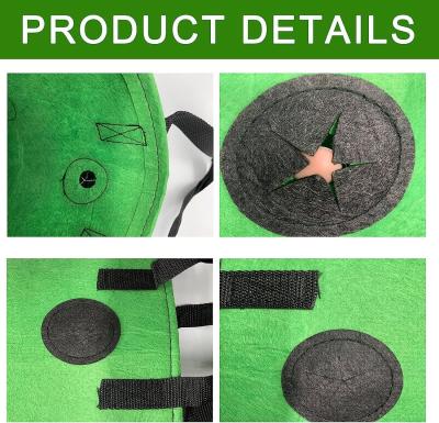 Cina Strawberry Grow Bags, No Gauze Growing Bag, Hole Upside Down Planter Handling Planter Bags, Planting Strawberries in vendita