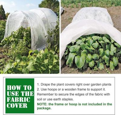 Cina Plant Freeze Protection Covers 32 x 47 Inch Winter Shrub Cover Tree Frost Blanket Drawstring Winter Frost Prote in vendita