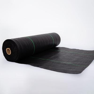 Cina 6 x 33 feet Sheet Woven Weed Control Fabric - Stabilized Black Heavy Duty 3 oz/yd² Landscape Ground Cover Membrane in vendita