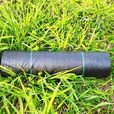 Cina 6 x 33 feet Sheet Woven Weed Control Fabric - Stabilized Black Heavy Duty 3 oz/yd² Landscape Ground Cover Membrane in vendita