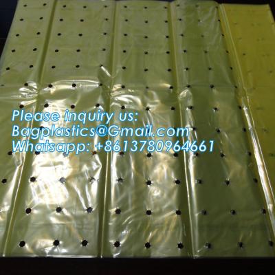 Cina Perforated Tomato Tube Cover Frost Protection Bag Garden Used Cover Tomato Growing Covers Sleeves With Ties in vendita