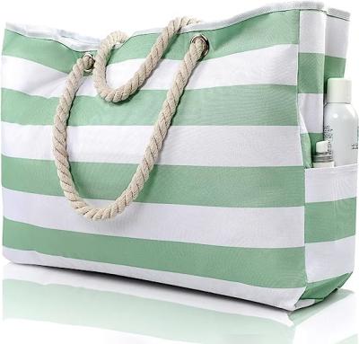 Cina Beach Bag for Women - Large Beach Tote Bag, Waterproof Sandproof Beach Bag with Zipper, Large Swim Pool Beach Tote in vendita