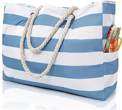 Cina Beach Bag for Women - Large Beach Tote Bag, Waterproof Sandproof Beach Bag with Zipper, Large Swim Pool Beach Tote in vendita