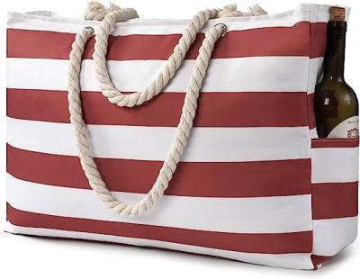Cina Beach Bag for Women - Large Beach Tote Bag, Waterproof Sandproof Beach Bag with Zipper, Large Swim Pool Beach Tote in vendita