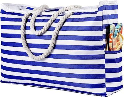 Cina Beach Bag for Women - Large Beach Tote Bag, Waterproof Sandproof Beach Bag with Zipper, Large Swim Pool Beach Tote in vendita