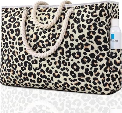 Cina Beach Bag for Women - Large Beach Tote Bag, Waterproof Sandproof Beach Bag with Zipper, Large Swim Pool Beach Tote in vendita