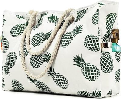Cina Beach Bag for Women - Large Beach Tote Bag, Waterproof Sandproof Beach Bag with Zipper, Large Swim Pool Beach Tote in vendita