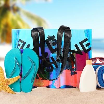 Cina Iridescence Beach Bags for Women - Extra Large Beach Tote Waterproof Sandproof, Pool Bag Travel Picnic Camping in vendita