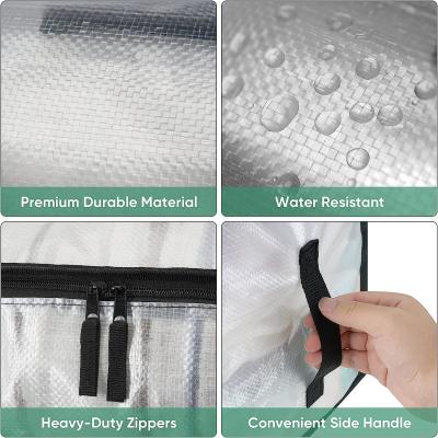 Cina Oversized Moving Bags With Reinforced Handles, Heavy-Duty Storage Tote For Clothes, Moving Supplies (Clear, 2-Pack) in vendita