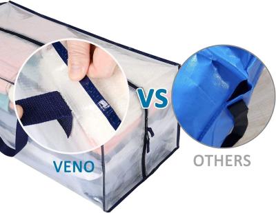 Cina Le grandi chiare borse commoventi extra resistenti W/Backpack attacca le forti maniglie & chiusure lampo, totalizzatori di stoccaggio per economia di spazio in vendita