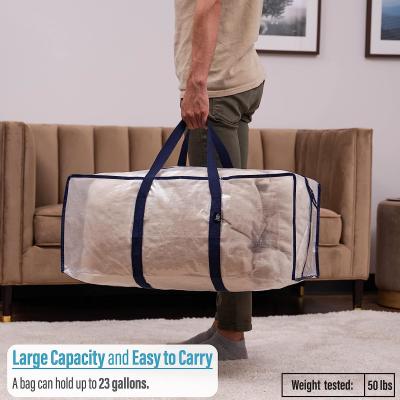 Cina Le grandi chiare borse commoventi extra resistenti W/Backpack attacca le forti maniglie & chiusure lampo, totalizzatori di stoccaggio per economia di spazio in vendita