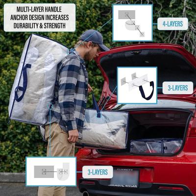 Cina Le grandi chiare borse commoventi extra resistenti W/Backpack attacca le forti maniglie & chiusure lampo, totalizzatori di stoccaggio per economia di spazio in vendita