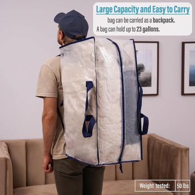 Cina Le grandi chiare borse commoventi extra resistenti W/Backpack attacca le forti maniglie & chiusure lampo, totalizzatori di stoccaggio per economia di spazio in vendita