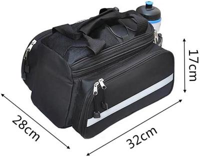 Cina Bike Rear Rack Bag,Bicycle Trunk Bag,Panniers Bag,Cycling Luggage Bag,with rain Cover Bicycle Frame Back Saddle Bag in vendita