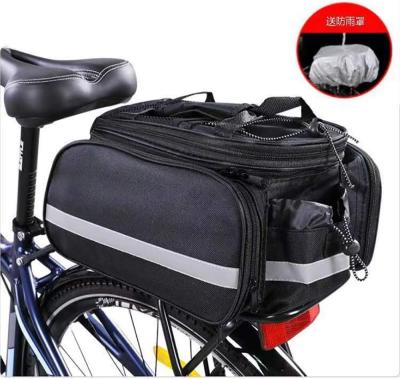 Cina Bike Rear Rack Bag,Bicycle Trunk Bag,Panniers Bag,Cycling Luggage Bag,with rain Cover Bicycle Frame Back Saddle Bag in vendita