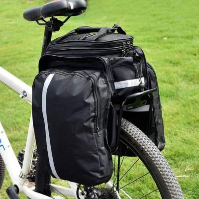 Cina Bike Rear Rack Bag,Bicycle Trunk Bag,Panniers Bag,Cycling Luggage Bag,with rain Cover Bicycle Frame Back Saddle Bag in vendita