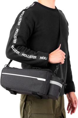 Cina Bike Rear Rack Bag 10L Insulated Bike Trunk Cooler Reflective Bicycle Rear Seat Cargo Bag Water Resistant Bike in vendita