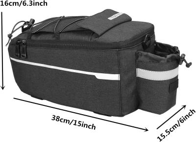 Cina Bike Rear Rack Bag 10L Insulated Bike Trunk Cooler Reflective Bicycle Rear Seat Cargo Bag Water Resistant Bike in vendita