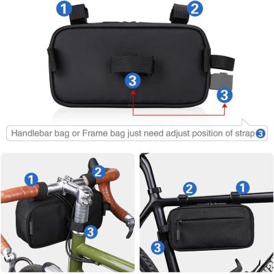 Cina Bike Handlebar Bag, Multifunctional Mountain Bike Crossbar Front Bag Road Bike Basket Bicycle Frame Bag Waist in vendita