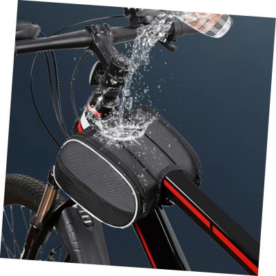 Cina Bike Phone Front Frame Bag Waterproof Bicycle Handlebar Bag With Touch Screen Cell Phone Case Holder Cycling Storage in vendita