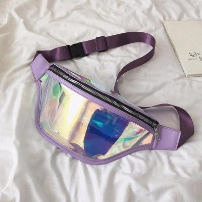 Cina Fashion Laser Waist Bag Transparent All-Match Bag New Waist Bag Ins Women'S Messenger Bag Sports Bag in vendita