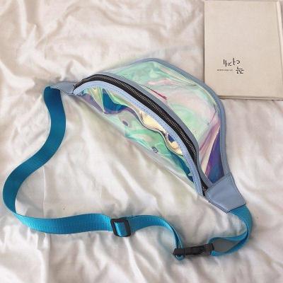 Cina Fashion Laser Waist Bag Transparent All-Match Bag New Waist Bag Ins Women'S Messenger Bag Sports Bag in vendita