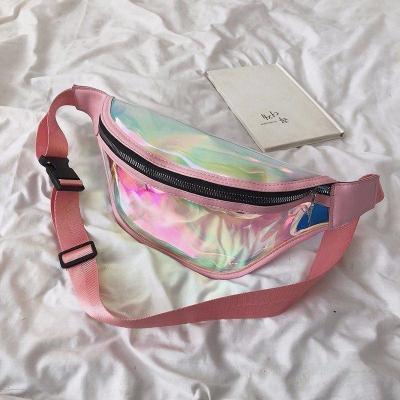 Cina Fashion Laser Waist Bag Transparent All-Match Bag New Waist Bag Ins Women'S Messenger Bag Sports Bag in vendita