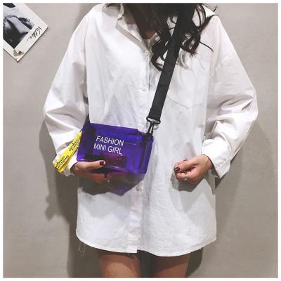 Cina Summer Jelly Bag Transparent Bag One-Shoulder Portable Fashion Girl Bag Student Original Small Bag Simple And Large in vendita