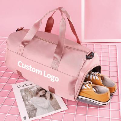 Cina Wholesale Large Capacity Sports Yoga Bag Cute Colorful Custom Logo Shoulder Wet Dry Travel Bag Portable Duffel Bag in vendita