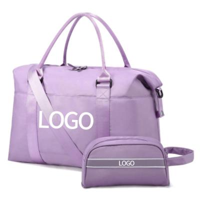 Cina Customized Water Proof Travel Luggage Gym Tote Bag Carry On Overnight Sport Yoga Duffel Bag With Cosmetic Storage Bag in vendita