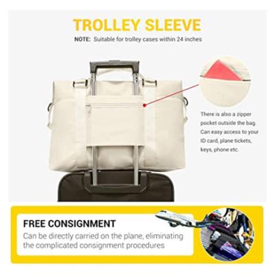 Cina Customized Waterproof Travel Duffel Bag Set with Toiletry Carry On Weekender Sport Gym Bag with Wet Pocket in vendita