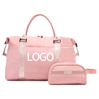 Cina Customized Water Proof Travel Luggage Gym Tote Bag Carry On Overnight Sport Yoga Duffel Bag With Cosmetic Storage Bag in vendita