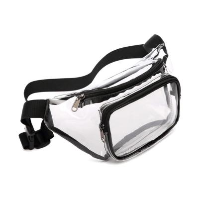 Cina Clear Pvc Crossbody Mobile Phone Storage Bag Transparent Belt Waist Bag Chest Pouch Wallet Purse And Handbags in vendita