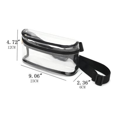 Cina Customized Stadium Approved Clear Belt Bag Fanny Pack for Women Waterproof Clear Waist Bag for Sports Travel in vendita