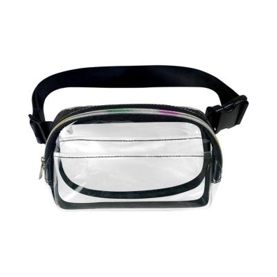 Cina Personalized Clear Purses Belly Fanny Pack See Through Waist Pouch Bag Transparent Women Fanny Pack Waist Bag in vendita