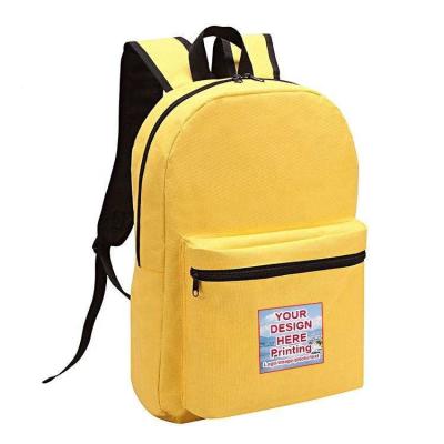 Cina Wholesale brand logo Custom eco 600d Polyester Cheap Children Kids Backpack School Bags For Boys Girl Backpack in vendita