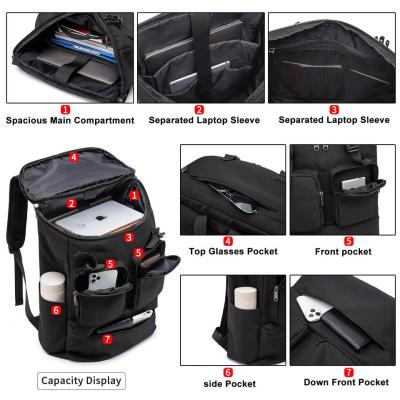 Cina Backpack Manufacturer Laptop School Student Backpack Bags China Waterproof Polyester Travel Backpack Bag With Usb in vendita
