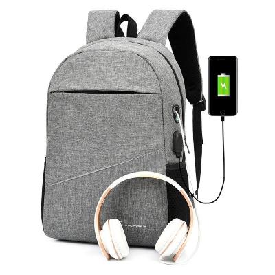 Cina Custom Design Oxford Female Large Capacity Men'S Shoulder Bags Rucksack USB Charging Youth Backpack Set in vendita
