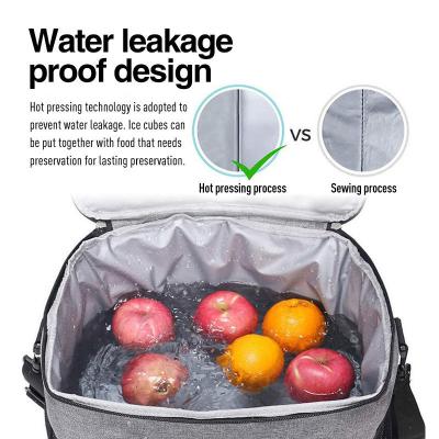 China Portable Thermal Cooler Bag Picnic Food Beverage Drink Fresh Keeping Organizer Insulated Lunch Box for sale